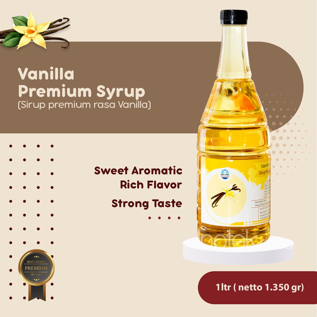 Jual Vanilla Premium Syrup (sirup premium rasa Vanila) | Shopee Indonesia