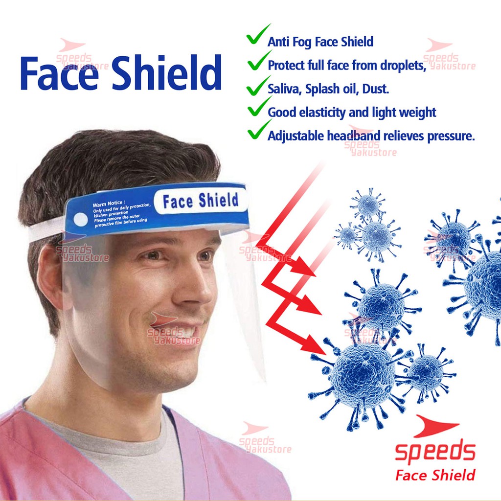 Jual SPEEDS APD Face Shield Untuk Wajah Pelindung Wajah / Face Shield ...