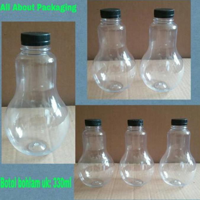 Jual BOTOL BOHLAM PLASTIK \U002F BOTOL MODEL BOHLAM LAMPU UNIK | Shopee ...