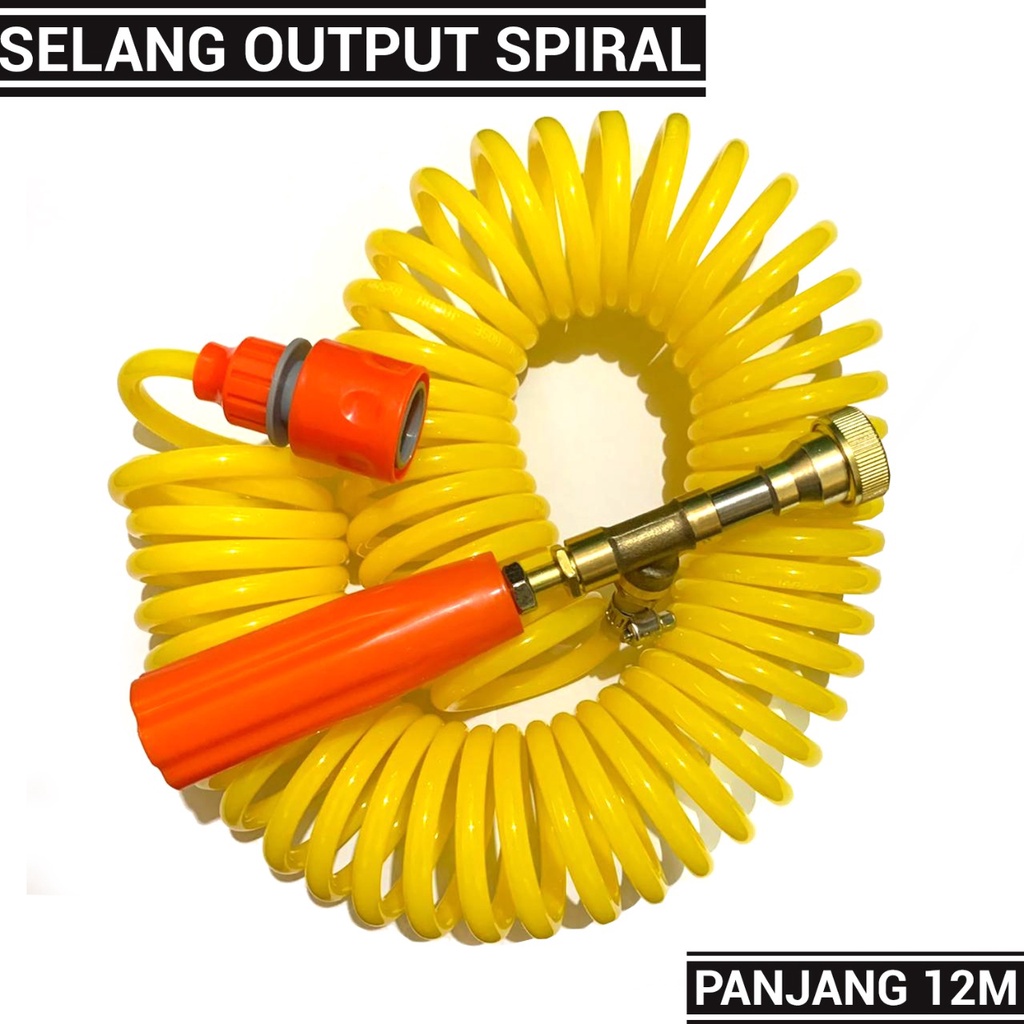 Jual Selang Output Pompa DC Selang Spiral Coil 9,12 dan 15 Meter dengan ...