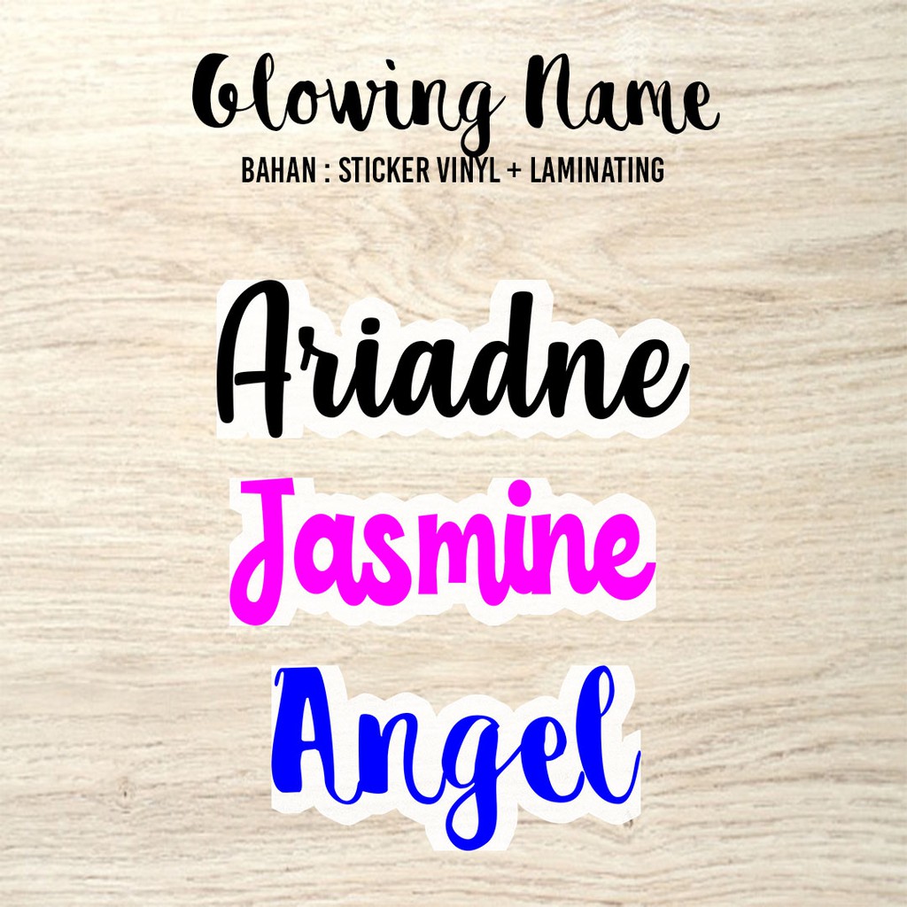 Jual Sticker Nama Anak Waterproof Bisa Custom | Shopee Indonesia