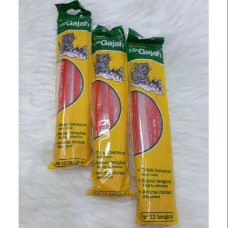 Jual Lem Lalat Cap Gajah Stick (12 Tangkai) Original 100% | Shopee ...
