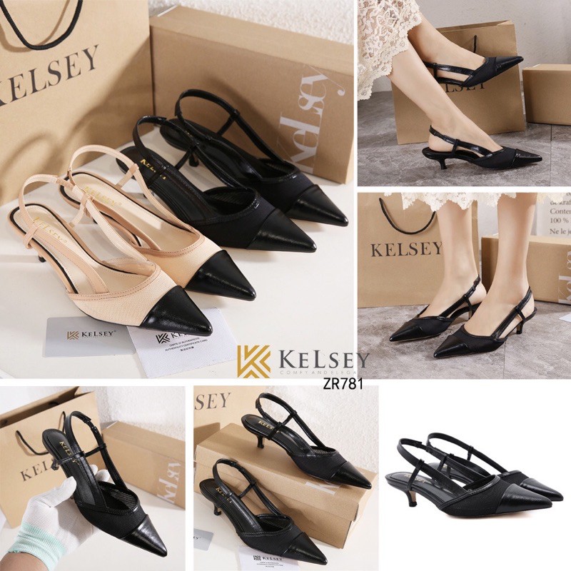 Jual Kelsey Heels Tali Belakang 5cm ZR781 | Shopee Indonesia