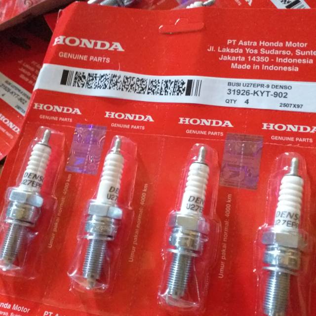 Jual busi denso U27EPR kharisma pcx vario125 vario 150 beat Busi Honda ...