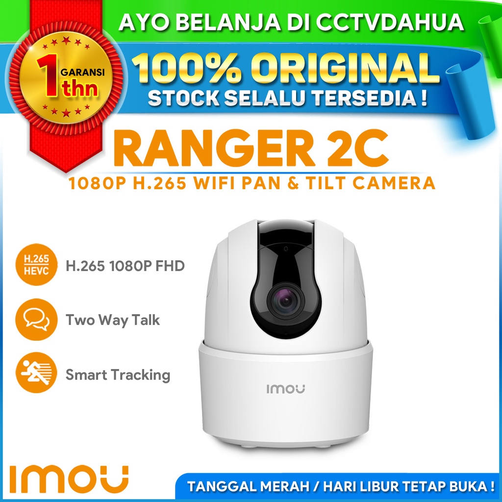 Jual IMOU RANGER 2C IPC-TA22CP-B 1080P Pan Tilt Two-Way Talk Garansi ...