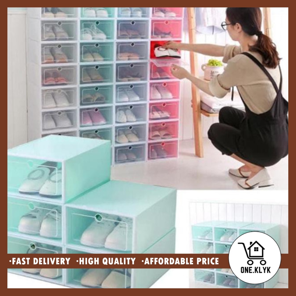 Jual Kotak Sepatu Transparan Serbaguna - Kotak Sepatu Lipat - Kotak ...