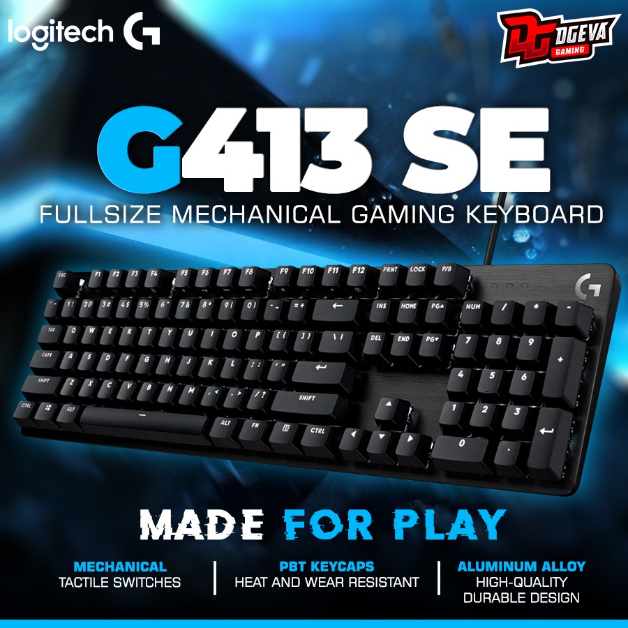 Jual Logitech G413 SE Fullsize Mechanical Gaming Keyboard | Shopee Indonesia