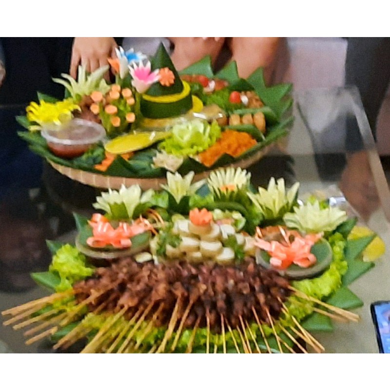 Jual Tumpeng Sate Ayam Full Daging Halal Higienis | Shopee Indonesia