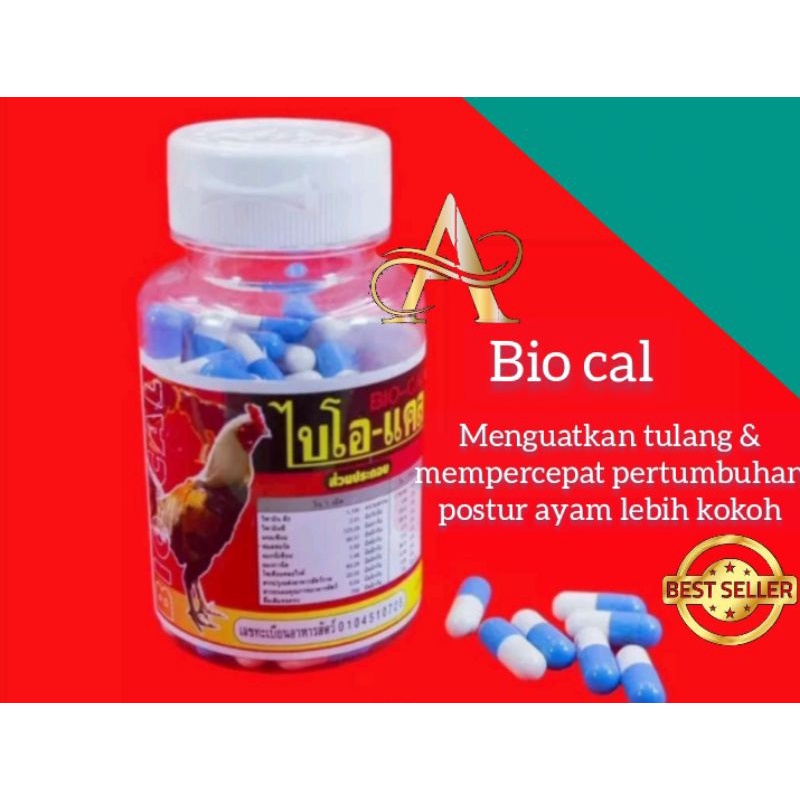 Jual BIO CAL Vitamin kalsium Ayam import Thailand | Shopee Indonesia