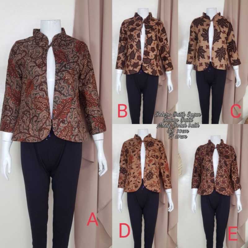 Jual Bolero Batik Sogan | Shopee Indonesia