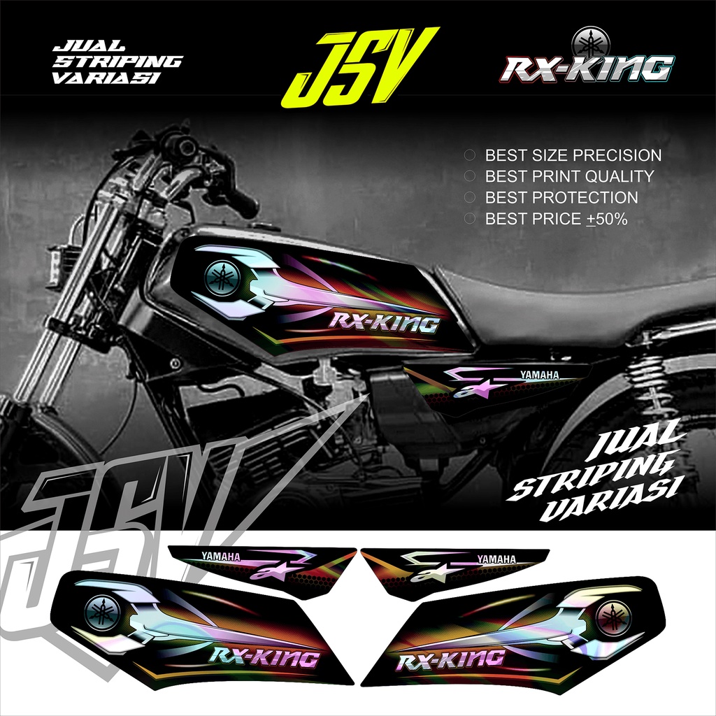 Jual Stiker Motor YAMAHA RX KING New Variasi SCORPION Striping Sticker ...