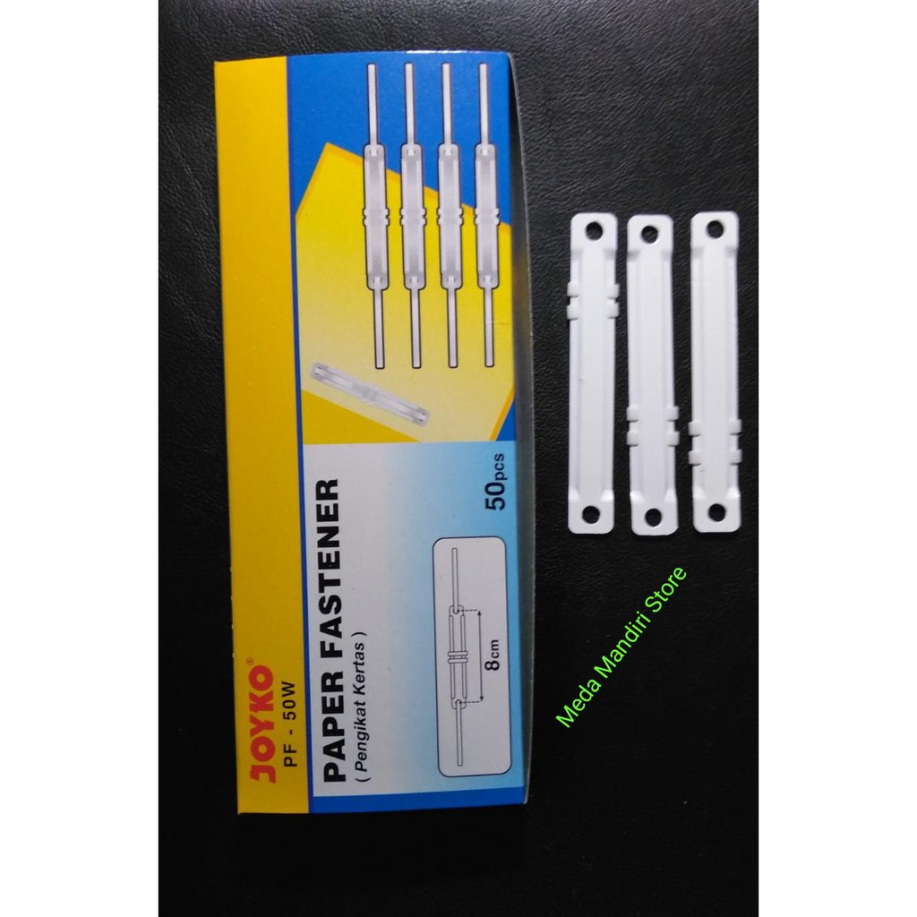 Jual Paper Fastener / Pengikat Kertas Joyko PF-50W White (1pak = 50 pcs) | Shopee Indonesia