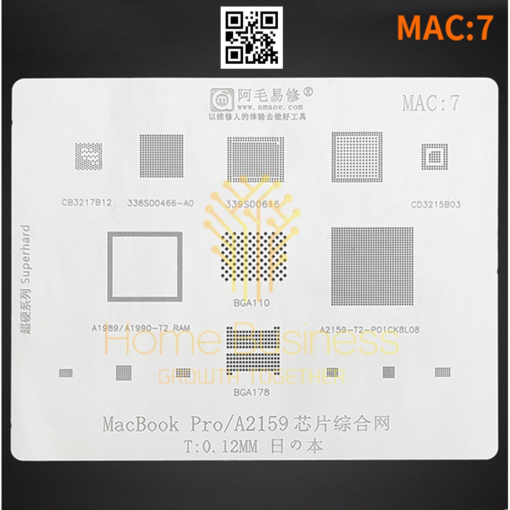 Jual AMAO Cetakan Stencil Plat Khusus MAC7 A2159 | Shopee Indonesia