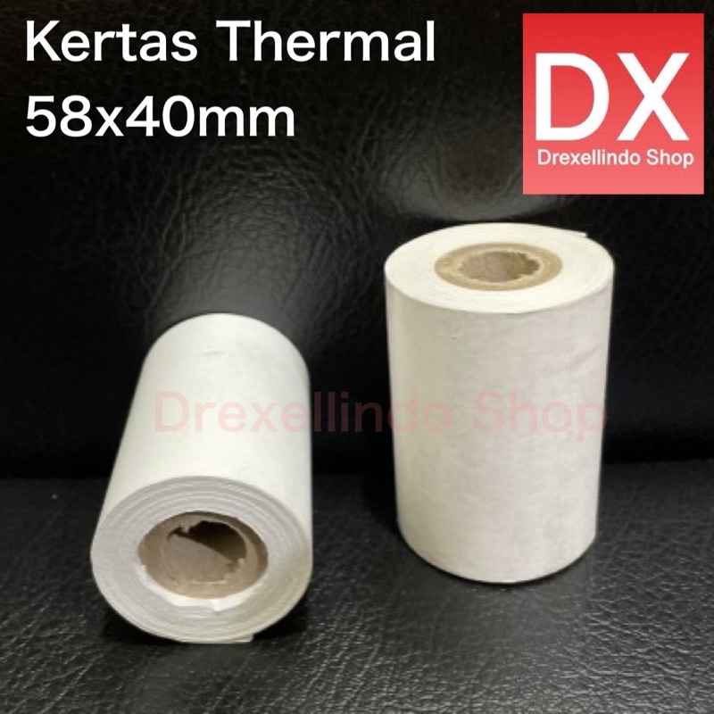 Jual Kertas Thermal Struk Kasir Ukuran 58x40mm / 58x40 / 58mm per 1 ...
