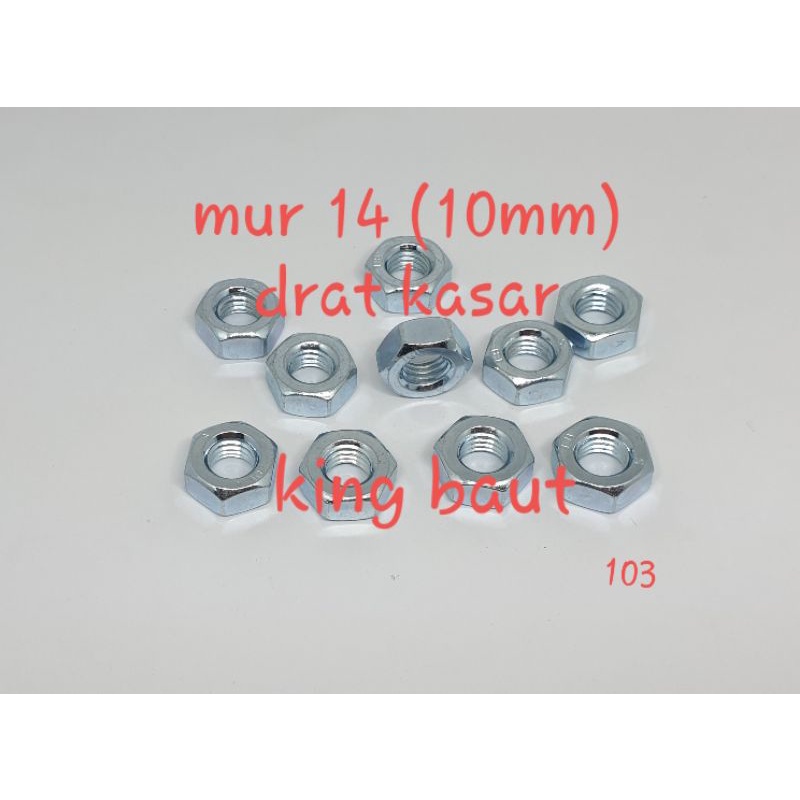 Jual mur 14 (m10) drat kasar (putih) | Shopee Indonesia