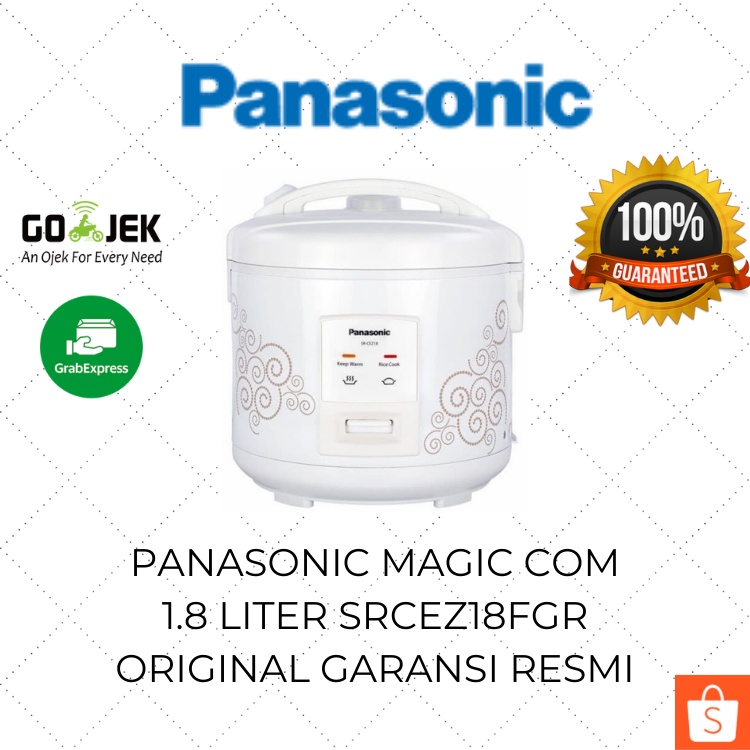 Jual Panasonic Magic Com 3in1 1.8 Liter SRCEZ18FGR Putih / Rice Cooker ...