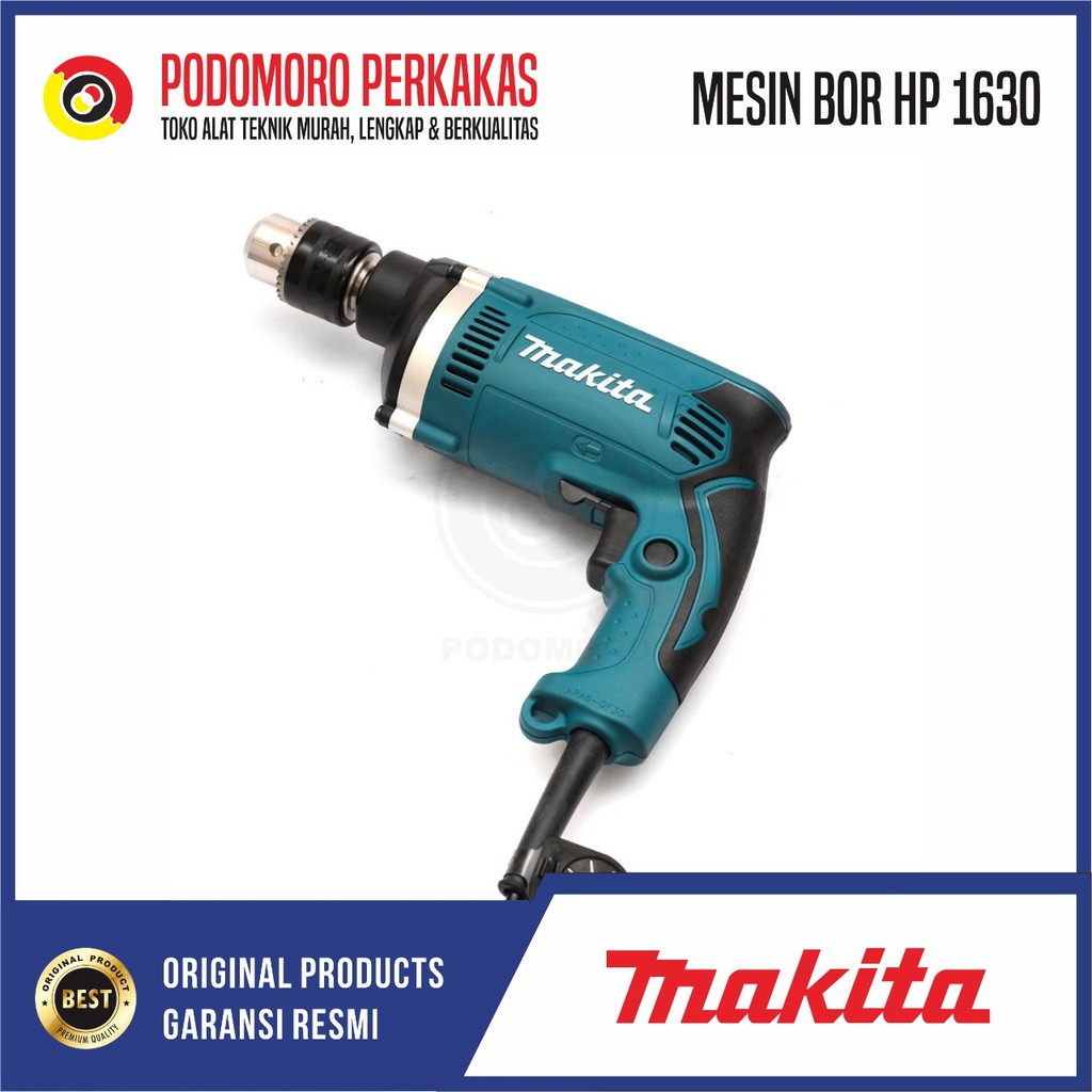 Jual Makita HP1630 Mesin Bor Tangan Listrik Kayu Besi Beton HP 1630 / HP-1630 | Shopee Indonesia