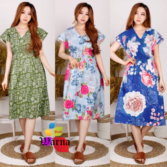 Jual Daster Dress Manohara Viral Bali Batik | Shopee Indonesia