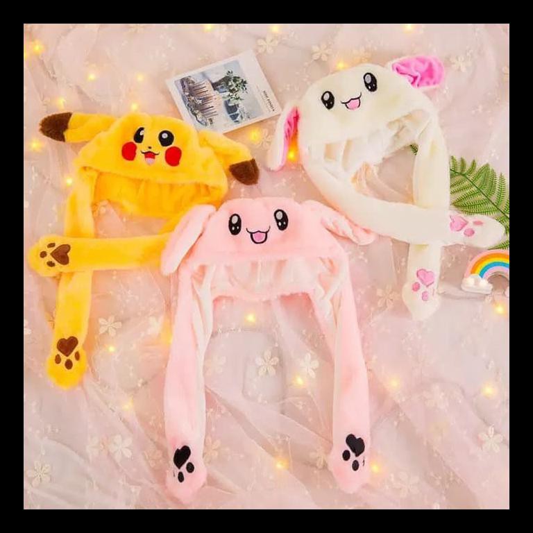 Jual STOK BARU TOPI KELINCI / BUNNY HAT MURAH DAN BISA GERAK COCOK ...