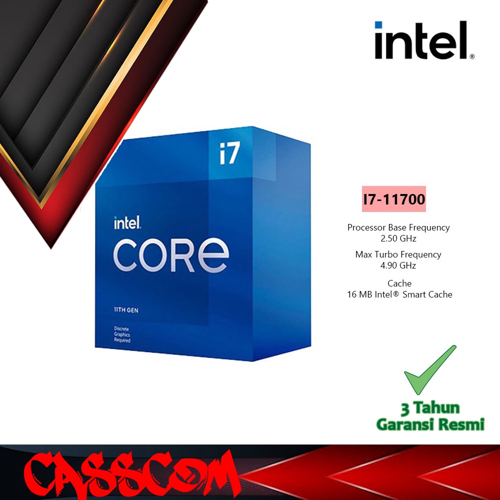 Jual CPU Intel i7-11700 2.5-4.9GHz 8 Core 16 Rocket Lake Processor Box | Shopee Indonesia
