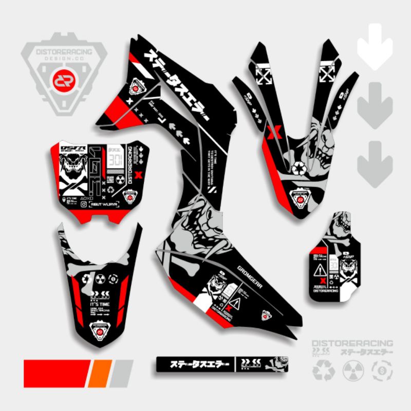 Jual Decal Sticker Crf 150 L Full Body Super Glossy Bebas Design Motif ...