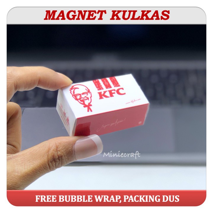 Jual MAGNET TEMPELAN KULKAS MINIATUR BOX KFC | Shopee Indonesia
