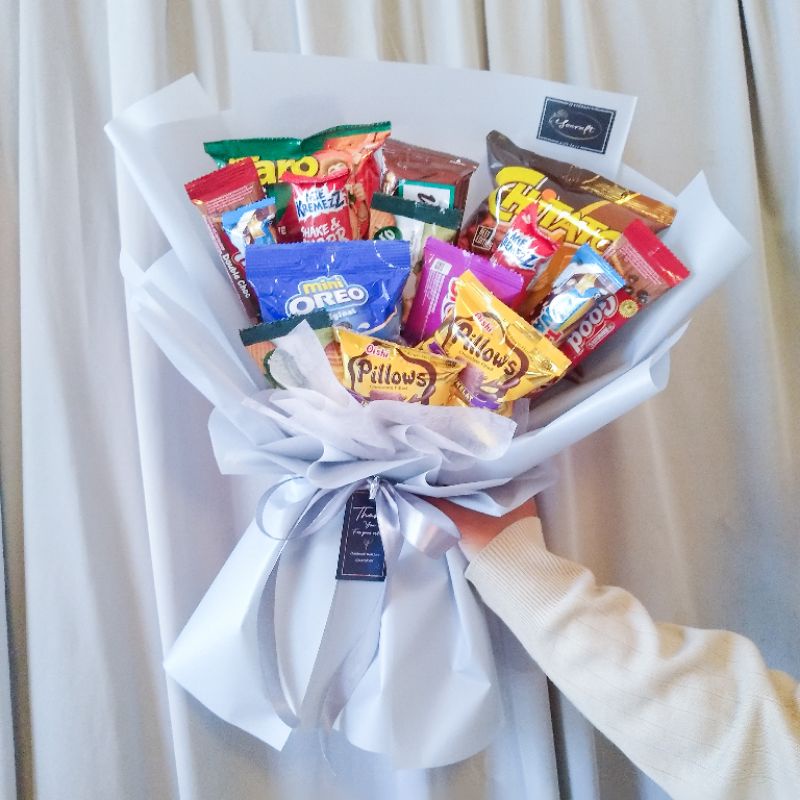 Jual BOUQUET SNACK / SNACK BOUQUET / BUKET MAKANAN / BUKET SNACK ...