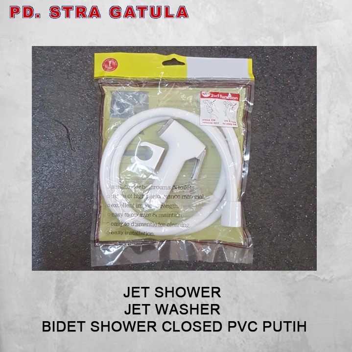 Jual Jet Shower - Jet Washer Bidet Shower Closed PVC Putih | Shopee ...