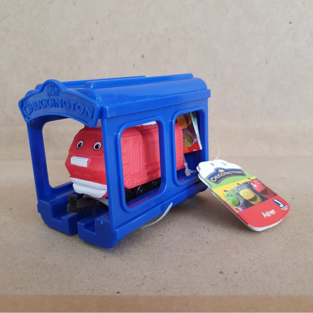 Jual Diecast kereta Chuggington Asher Merah Garasi. Original Jazwares ...