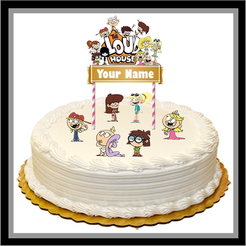 Jual CUSTOM TOPPER CAKE HAPPY BIRTHDAY / ULANG TAHUN LOUD HOUSE ...