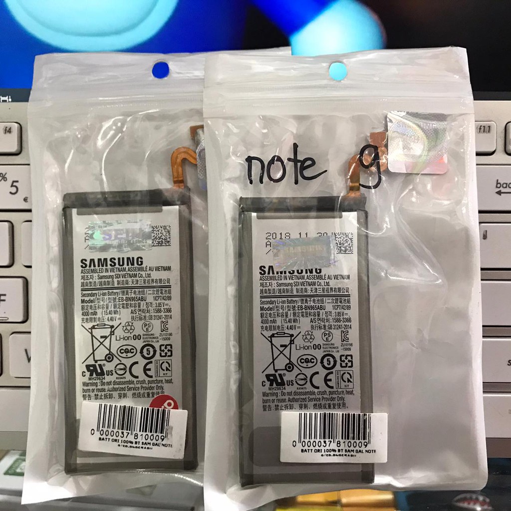 Jual BATTERY ORI 100% SAMSUNG GALAXY NOTE 9/EB-BN965ABU | Shopee Indonesia
