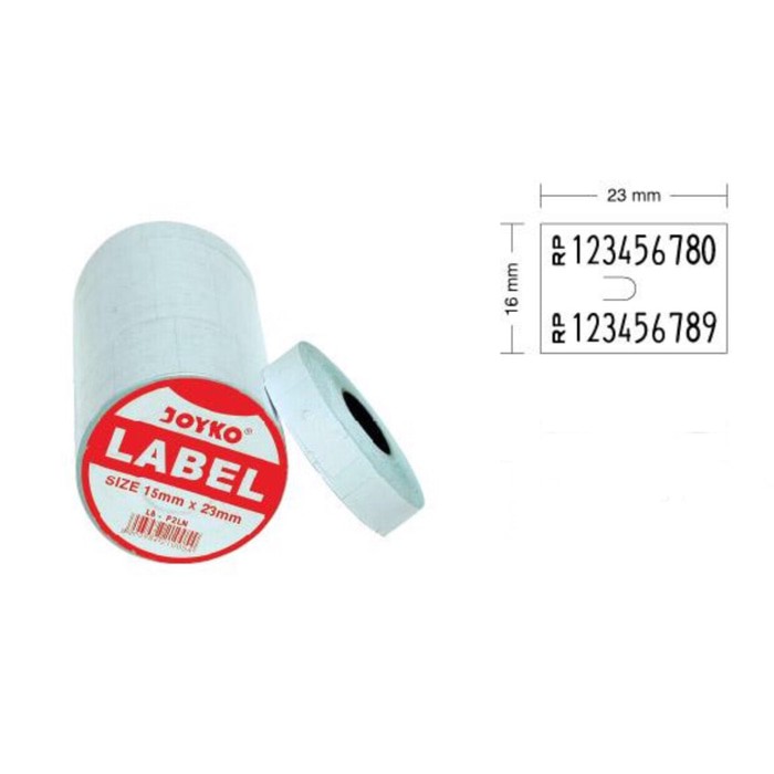 Jual Kertas Stiker Label harga 2 line Joyko (10 Roll) | Shopee Indonesia
