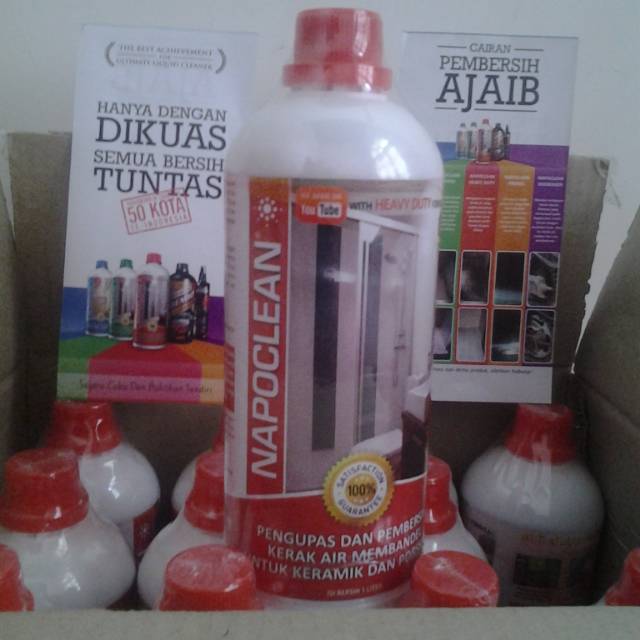 Jual READY NAPOCLEAN Merah Pembersih Kerak Aair toilet paling ampuh 1 ...