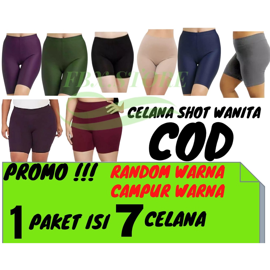 Jual CELANA LEGGING SHOT PENDEK WANITA / PROMO ISI 1 PC SAMPAI 8 PC / 1 PAKET ISI 8 PC /leging ...