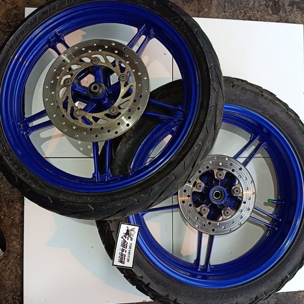 Jual velg velk roda depan belakang ori original yamaha yzf r15 r 15 v2 ...