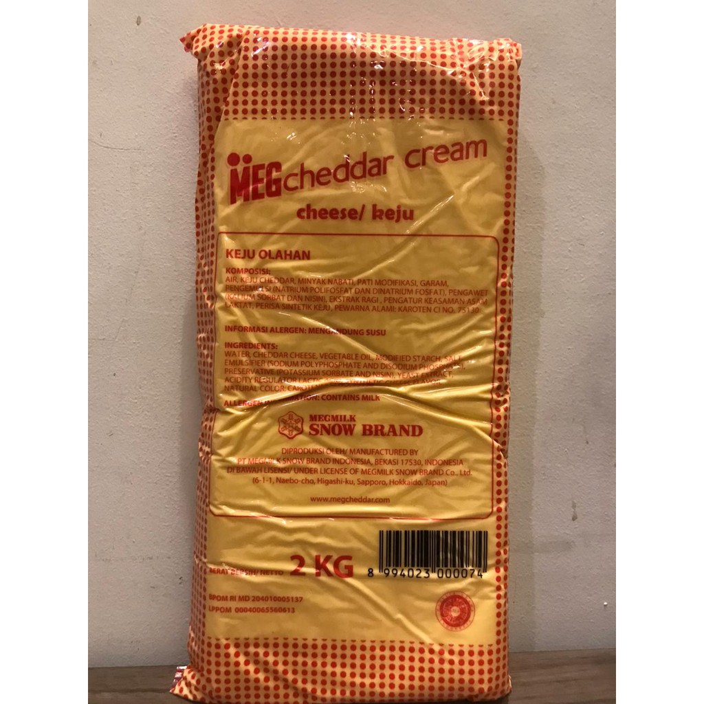 Jual MEG Cheddar Cream Cheese Filling - 2 kg | Shopee Indonesia