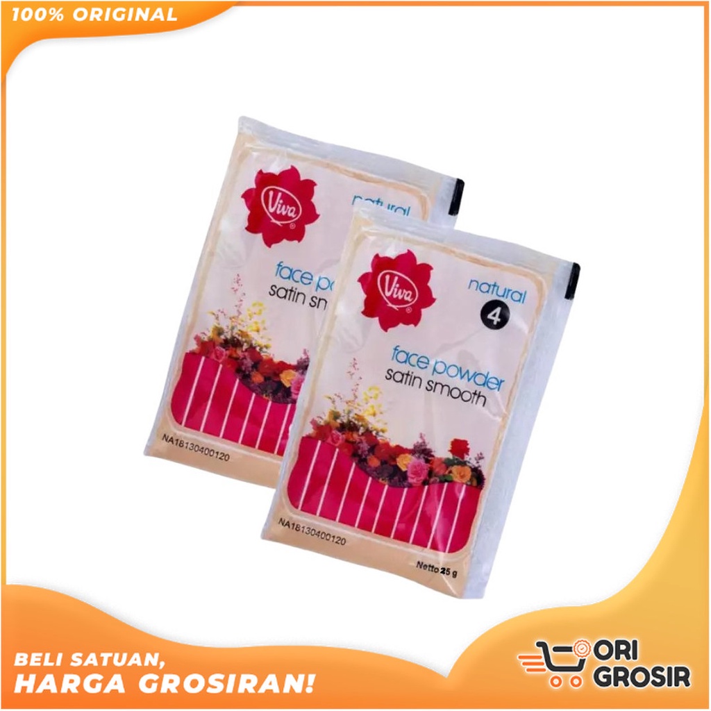 Jual ORI Grosir VIVA Face Powder Satin Smooth - Bedak Zak Viva - REFILL ...