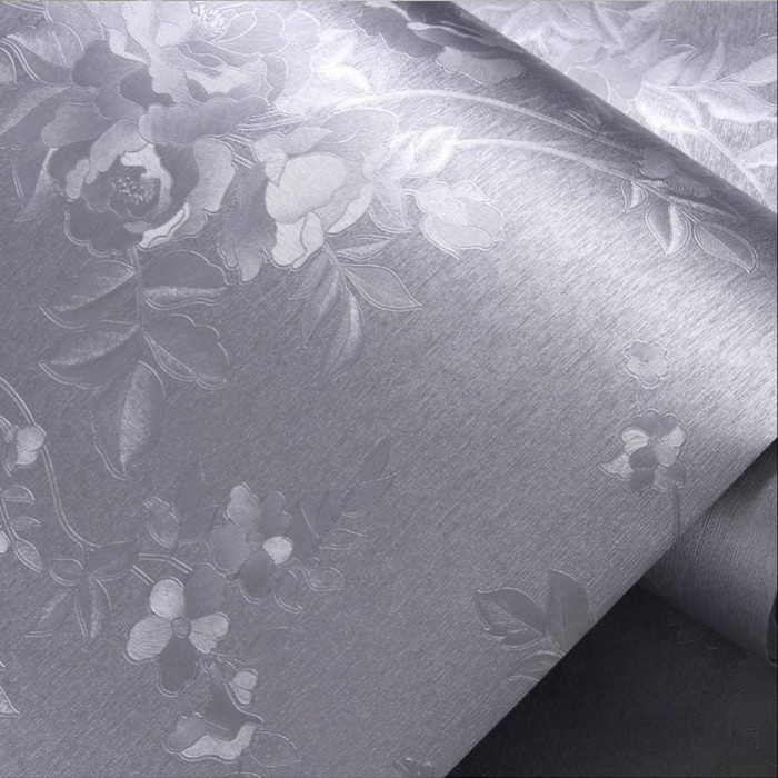 Jual Wallpaper Dinding Grey Rose Flower Ukuran 45 cm X 10 M Wallpaper ...