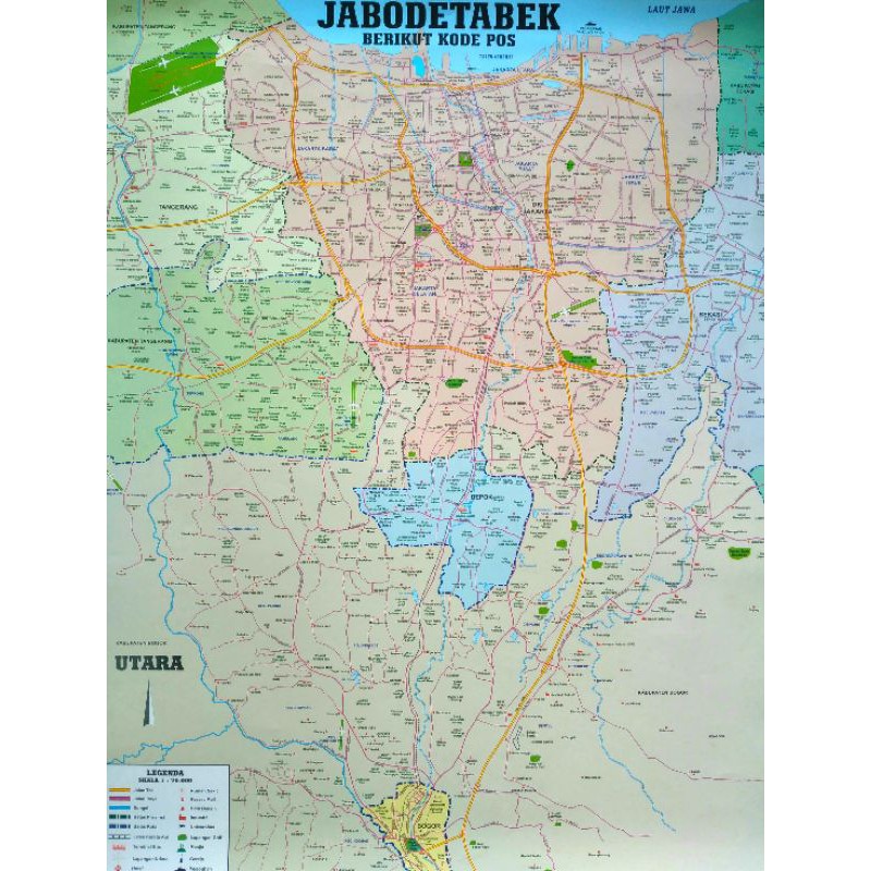 Jual PETA JABODETABEK/PETA INDONESIA/PETA DUNIA | Shopee Indonesia