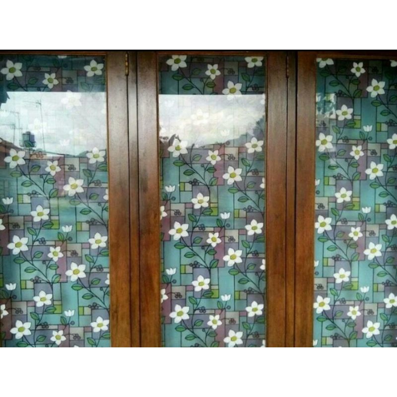Jual STIKER STICKER KACA WALLPAPER KACA MOTIF LEBAR 120 CM X 50 CM ...