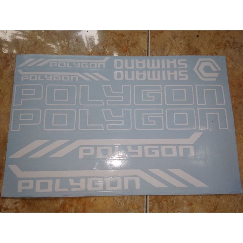 Jual Cutting Sticker Sepeda Polygon - Sticker Sepeda MTB | Shopee Indonesia