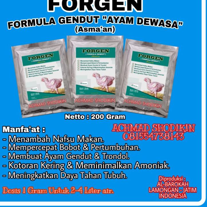 Jual Tren Kekinian.. FORGEN (FORMULA GENDUT) | Shopee Indonesia