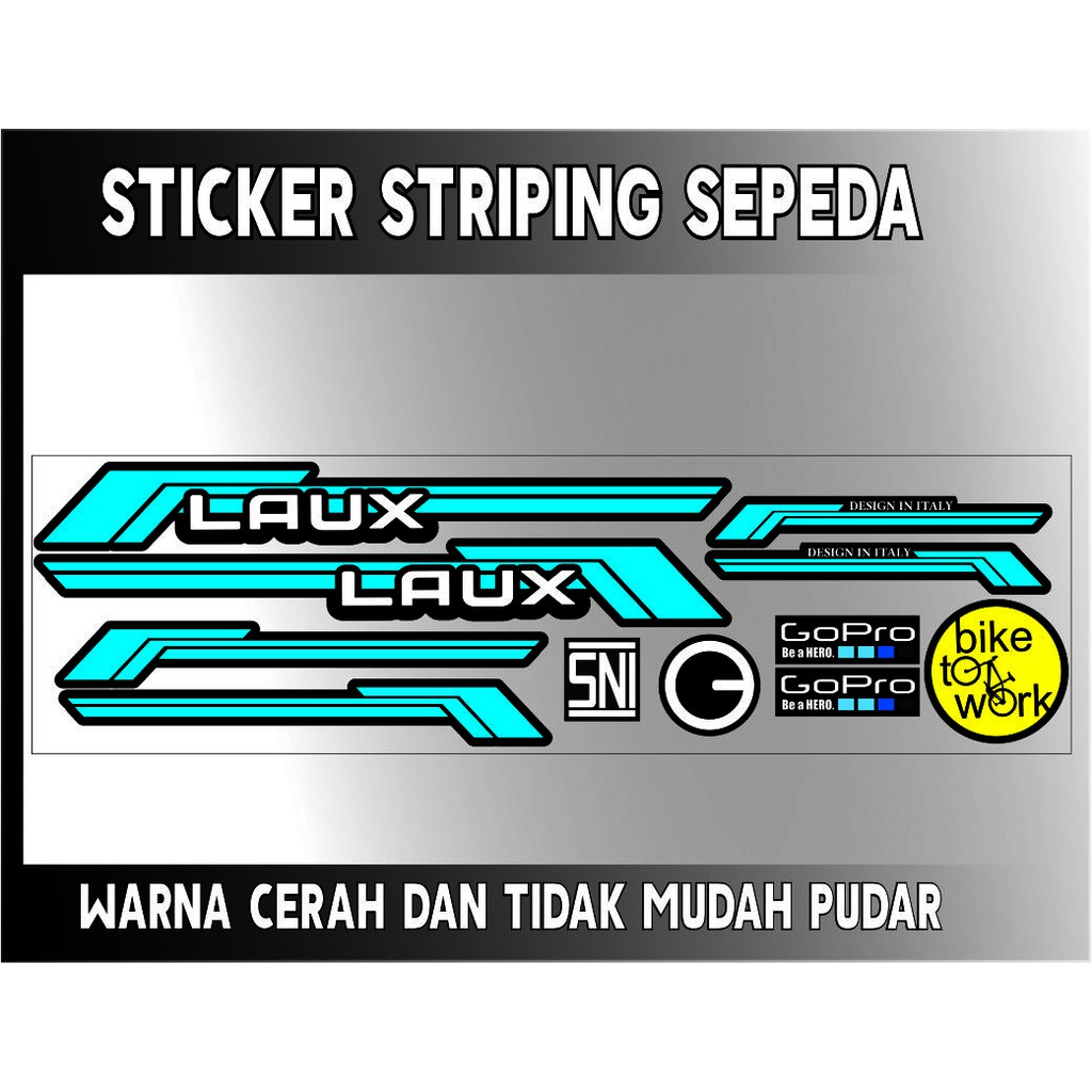 Jual STICKER VARIASI ALL NEW STRIPING SEPEDA LAUX | Shopee Indonesia