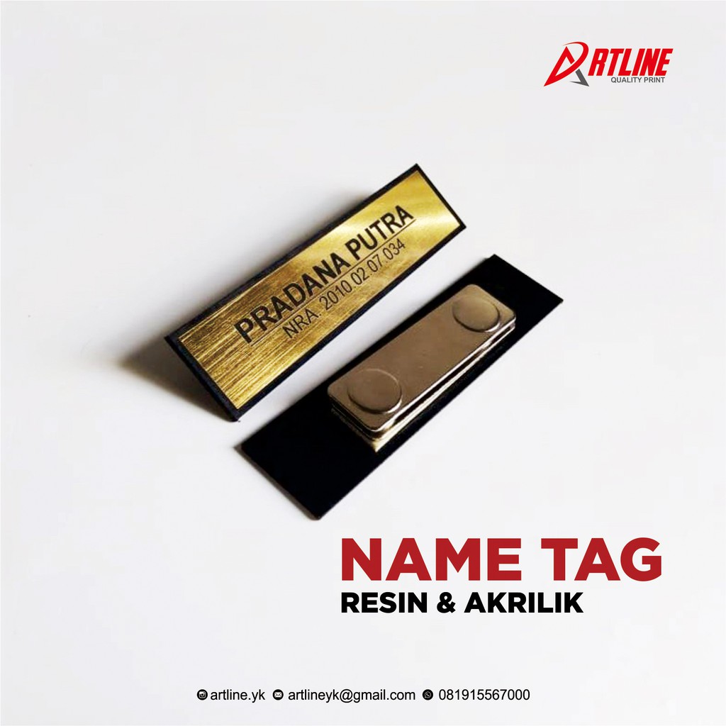 Jual Name Tag Papan Nama Dada Custom | Shopee Indonesia