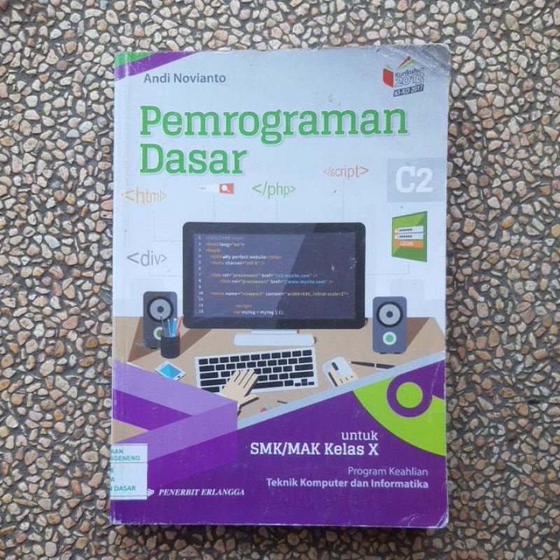 Jual buku Pemrograman Dasar smk kelas 10 revisi kurikulum 13.Original ...