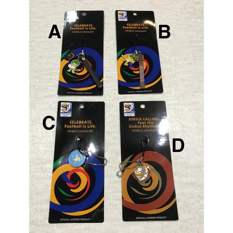 Jual MOBILE DANGLER FIFA WORLD CUP 2010 ORIGINAL ASSORTED BAHAN BESI ...