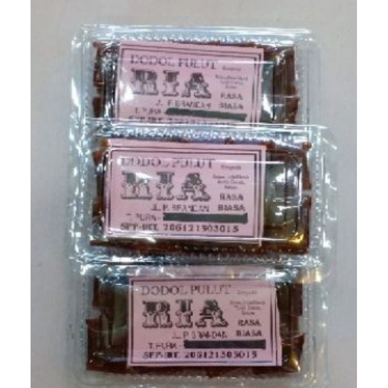 Jual DODOL PULUT RASA BIASA ATAU ORIGINAL RIA ASLI POTONG KECIL ISI 32 ...