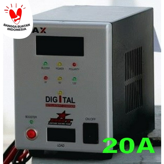 Jual Smart Charger Digital 20 Ampere (Cas Aki Pintar) | Shopee Indonesia