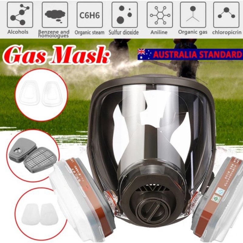 Jual Masker gas respirator organik amonia acid sulfur anti polusi debu ...