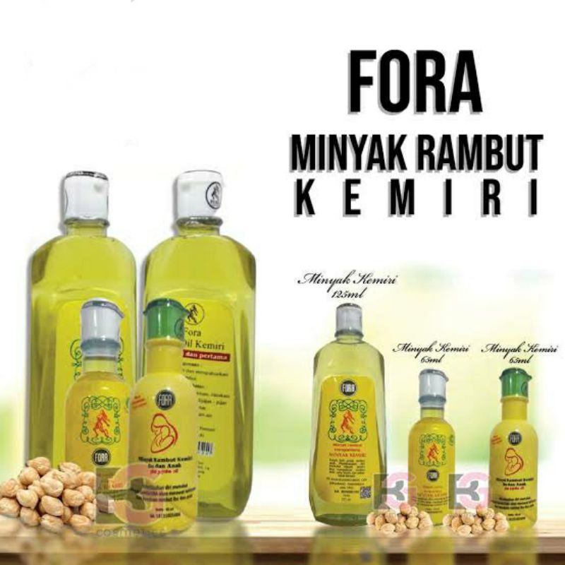 Jual (ORIGINAL) Fora Minyak Kemiri Penyubur Rambut Ampuh BPOM ( 125 Ml ...
